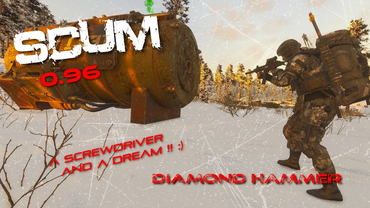 SCUM 0.96 - Meat Grinder Hardcore - A Screwdriver and a dream :) - YouTube