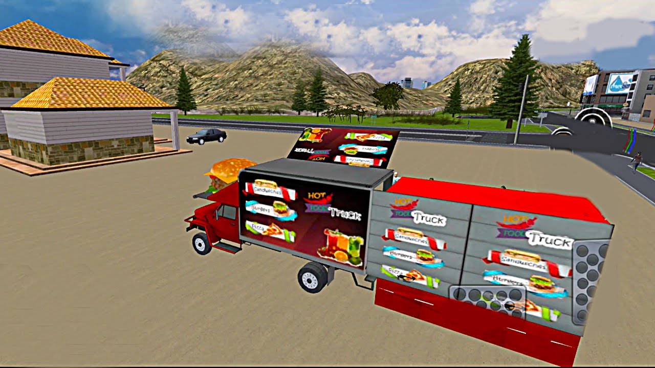 Fast Food || Food Truck Driving Simulator || [Food Delivery Game 2020 ...