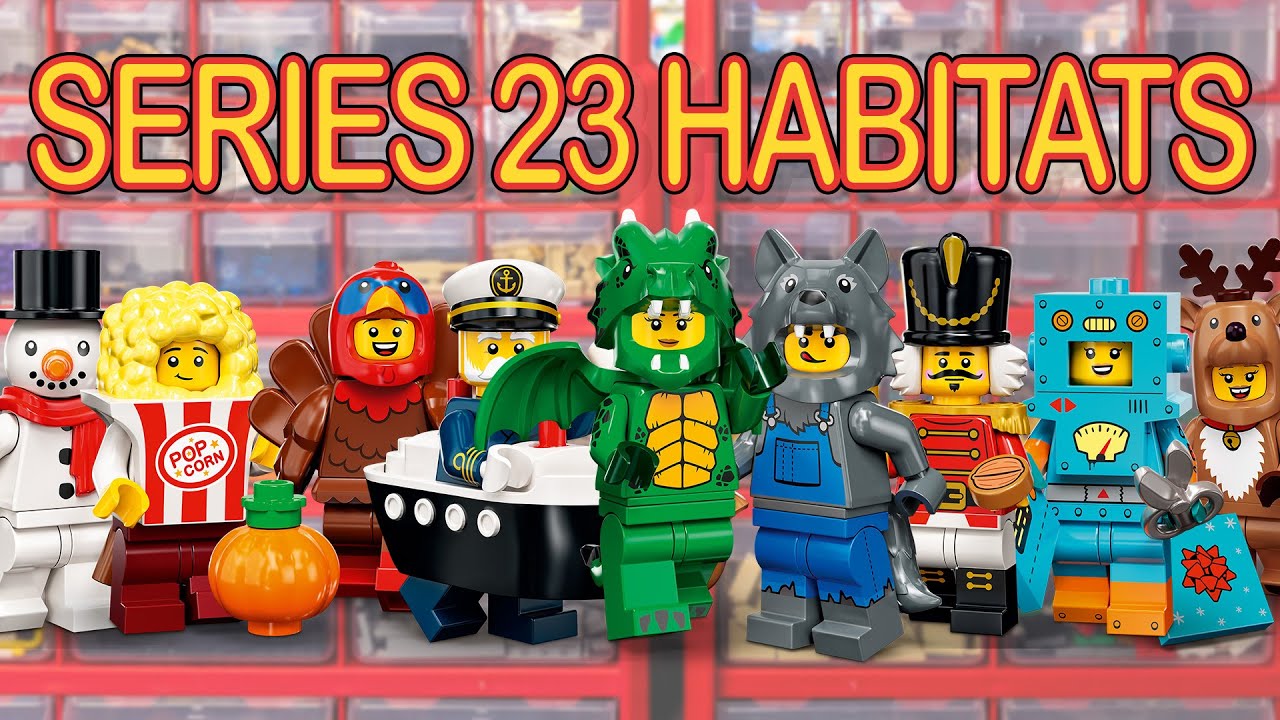 The COMPLETE Habitat Mini Series | LEGO CMF Series 23 Habitat Mocs ...