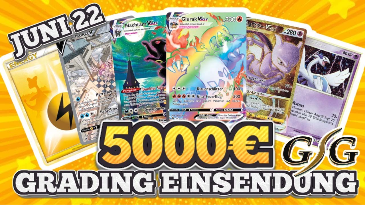GSG Submission JUNI - Pokemon Karten Grading GSG - YouTube