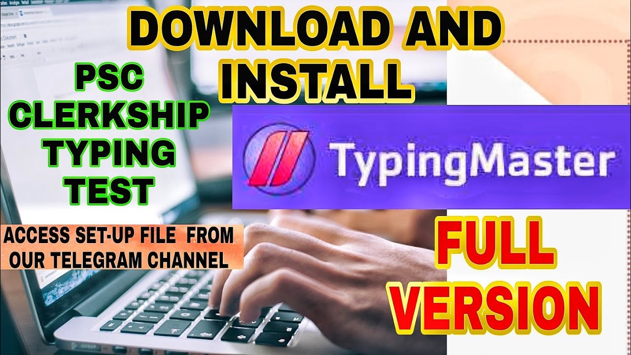 HOW TO INSTALL #TYPING_MASTER_PRO IN YOUR LAPTOP/ PC | INSTALL TYPING ...