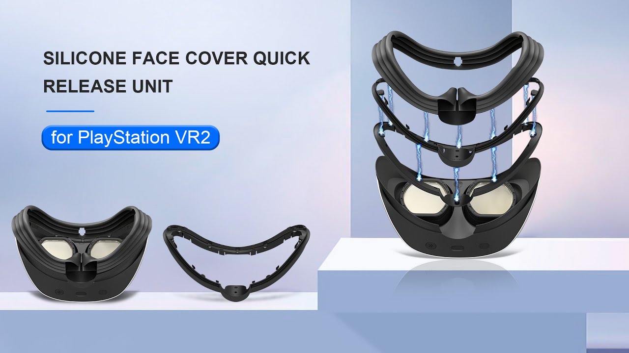 DEVASO-Silicone Face Cover Quick Release Unit for PSVR2, Compatible ...