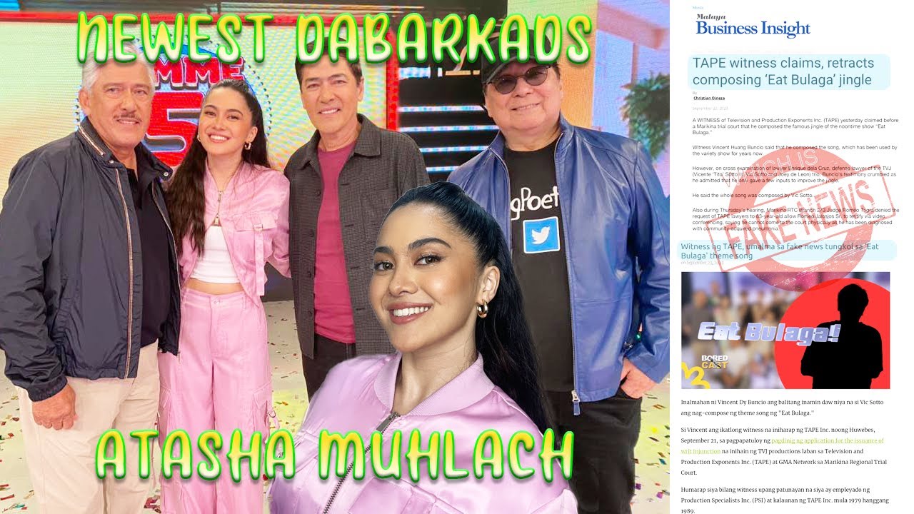 NEWEST DABARKADS ATASHA MUHLACH | 2 ARTIKULO NAGSABONG - YouTube