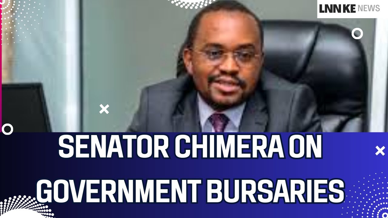 SENATOR CHIMERA ON GOVERNMENT BURSARIES - YouTube