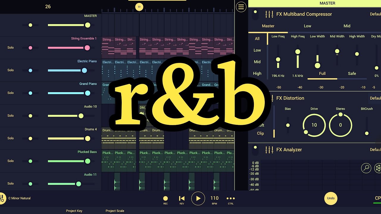 اموزش ساخت بیت ار ان بی با اف ال استدیو موبایل Randb Type Beat Making
