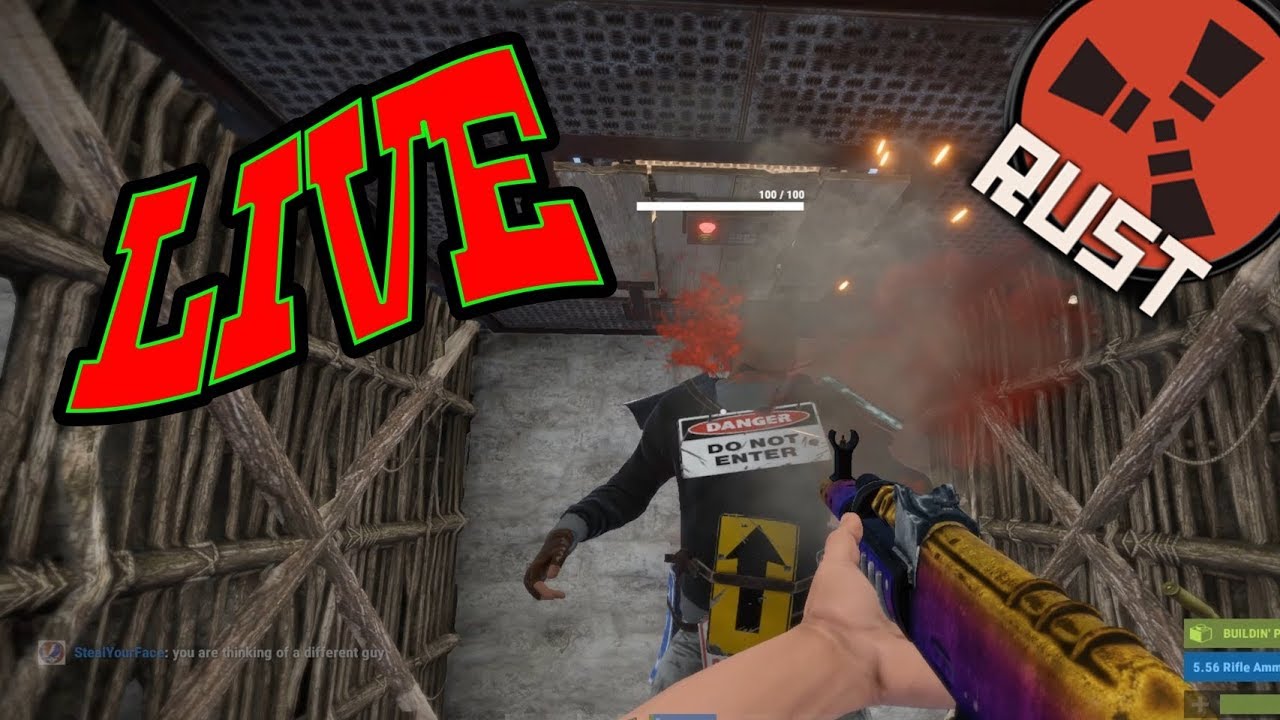 (AO VIVO) - LIVE 🔴 RUST QUE COMEÇE OS RAID!!! #5 #450!!!! - YouTube