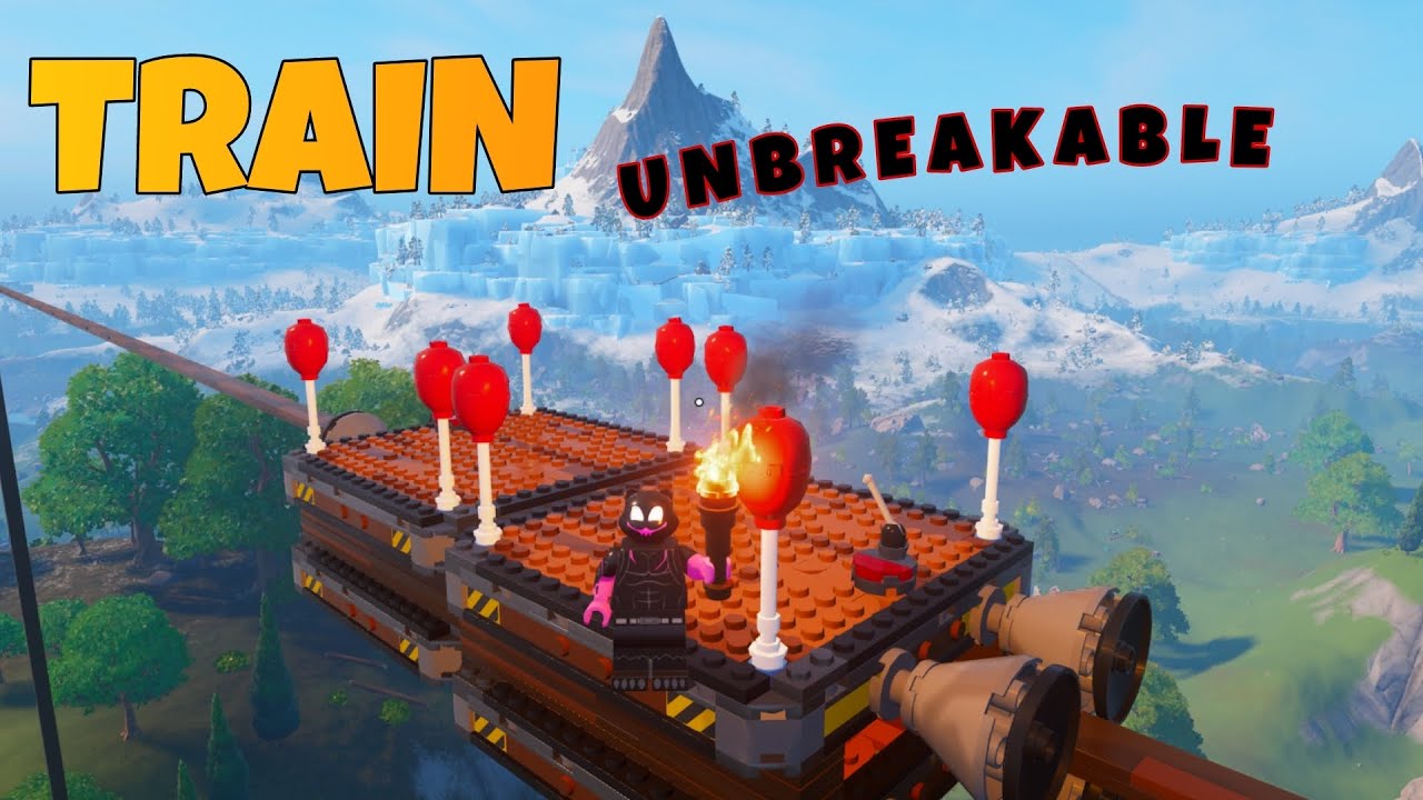 HOW TO MAKE AN UNBREAKABLE TRAIN ON LEGO FORTNITE - YouTube