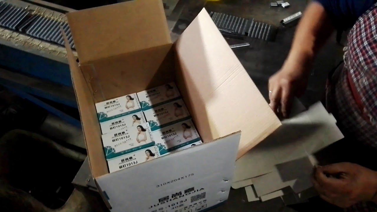 staple making machine - YouTube