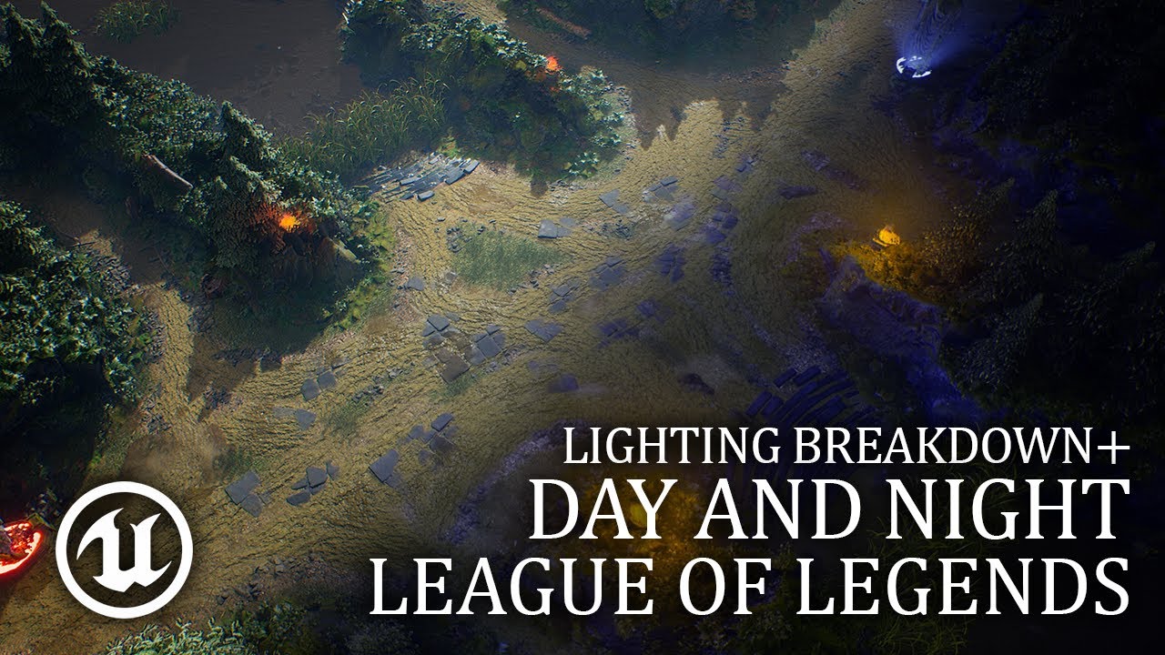 DAY + NIGHT League of Legends w/ Lighting Guide in UE4 - YouTube