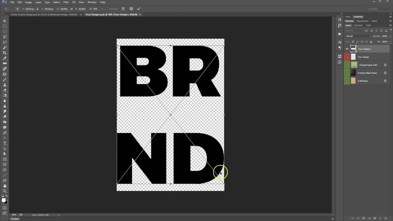 Branding Mockup Essentials / Editing a Smart Object - YouTube