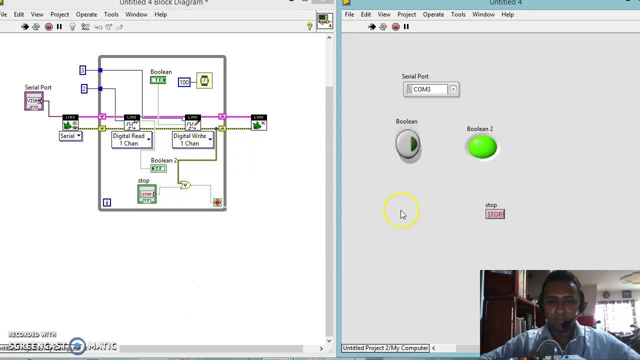 Prender Un Led Con Labview Y Arduino Youtube