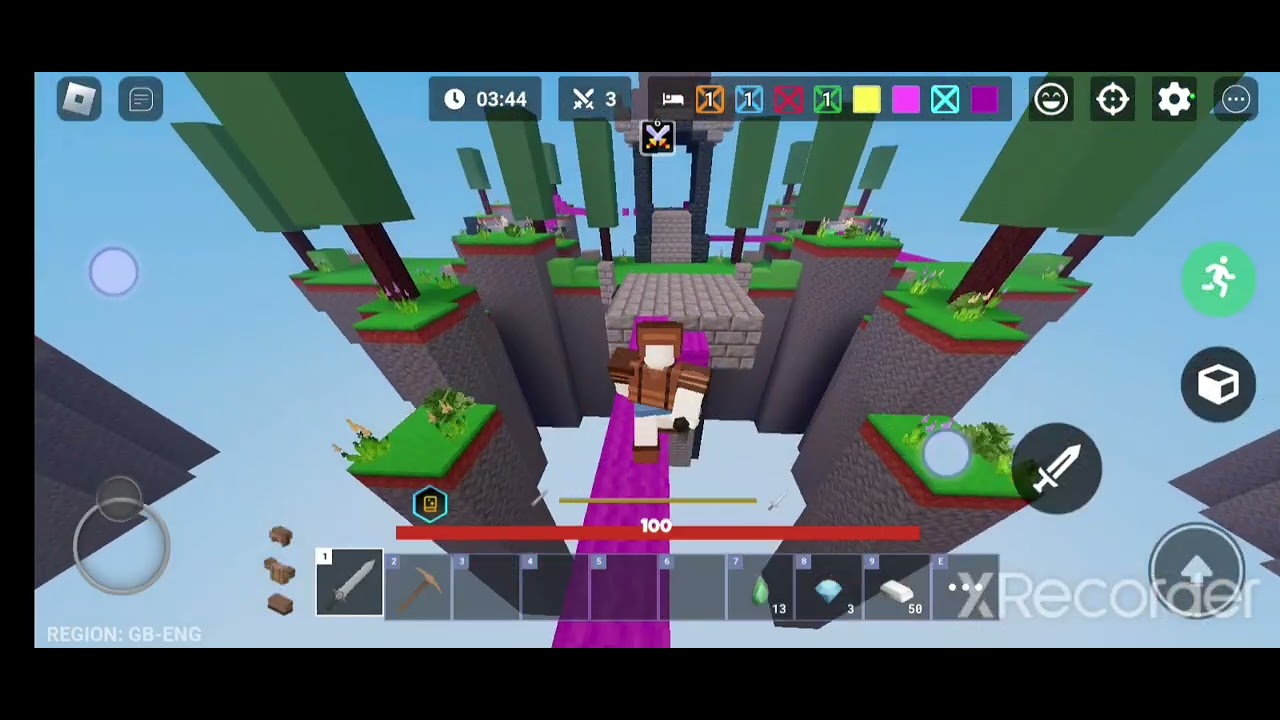 Bedwars Barb GAMPLAY! (no editing) - YouTube