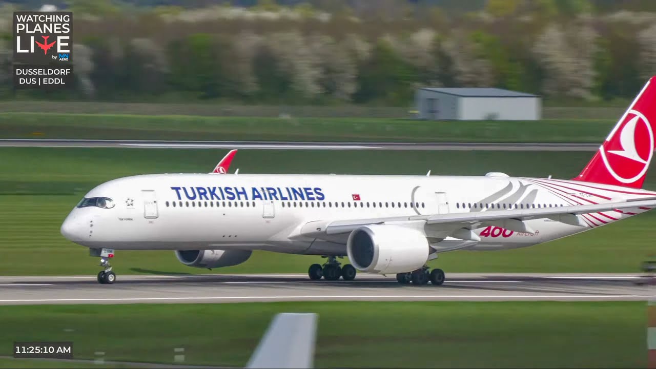 LIVE 4K Plane Spotting Düsseldorf Airport - Watching Planes LIVE - YouTube