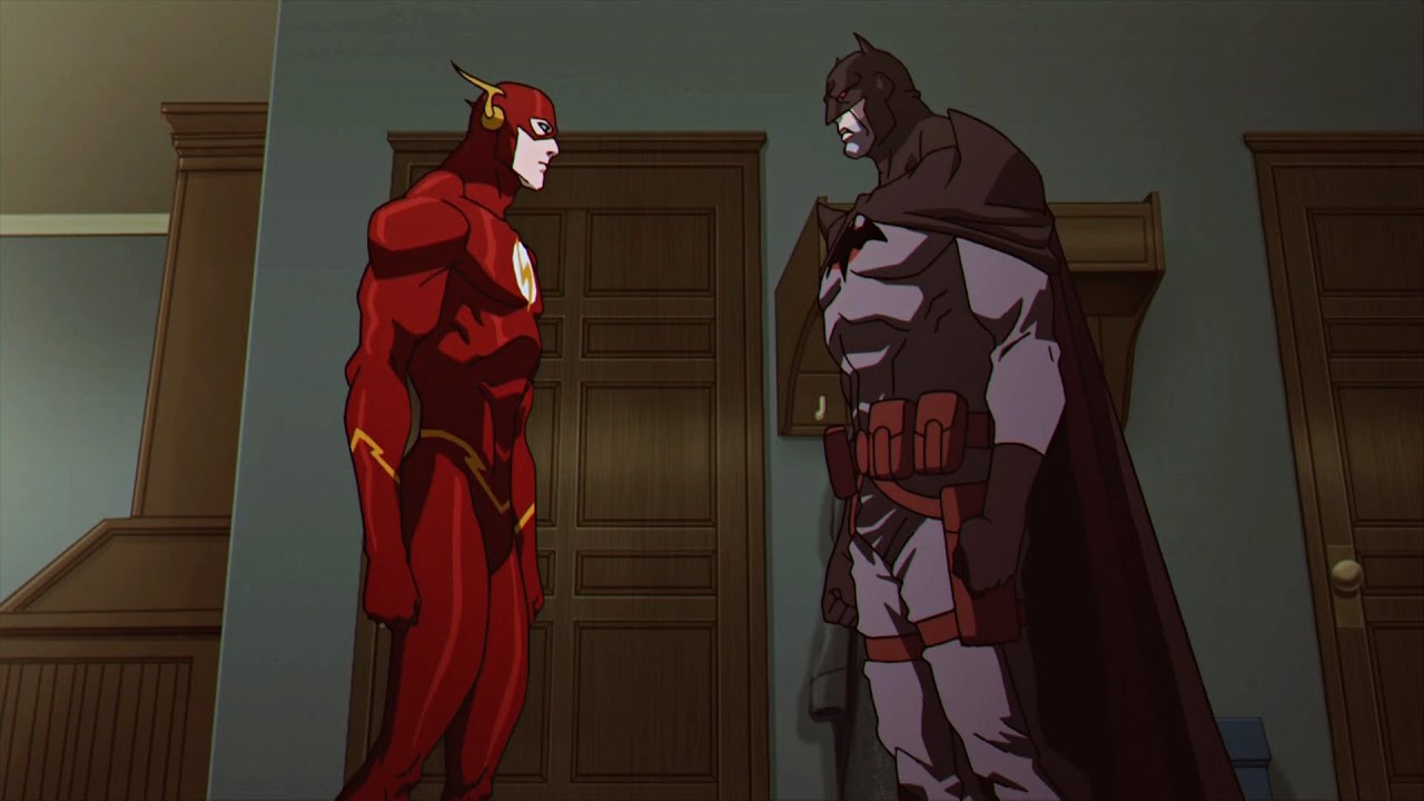Flash (Barry Allen) falando pro Batman (Thomas Wayne) e Cyborg que onde ...