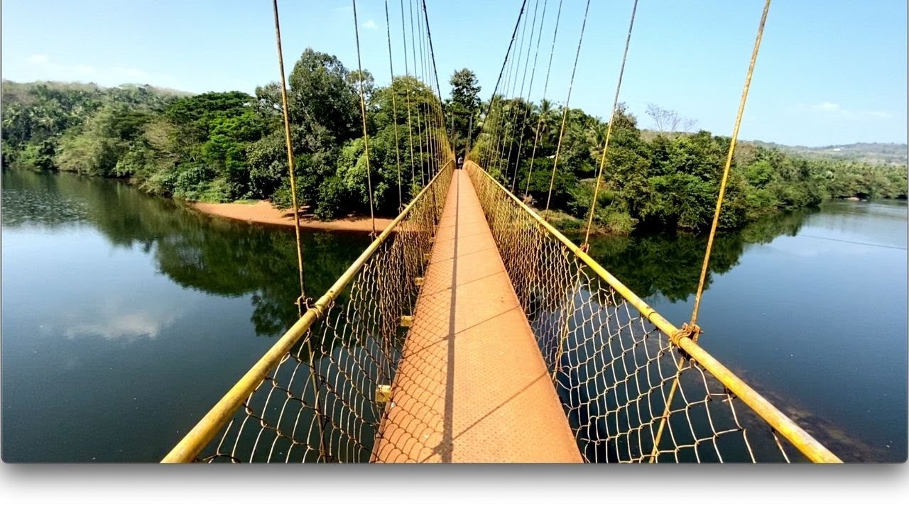 Kooveri Village Hanging Bridge | Thookkupalam Suspension Bridge ...