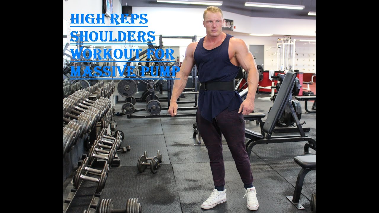 IvansFitness high reps shoulders workout for massive pump - YouTube