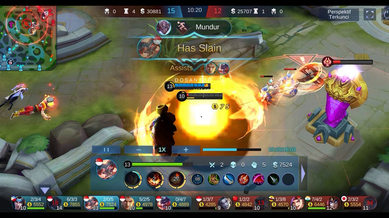 tutorial Thamuz BarBar Full Damage, Build By Top Global Filiphina, Auto ...