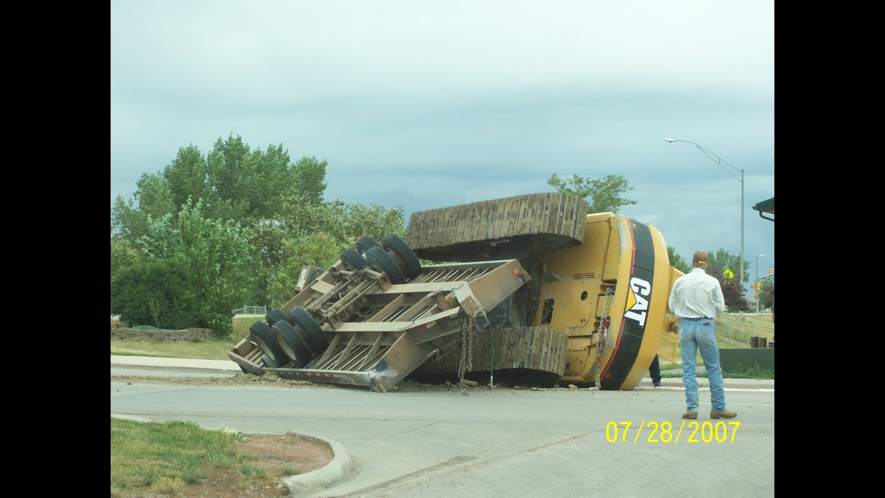 CROWPEAKS EXCAVATOR ACCIDENT - YouTube
