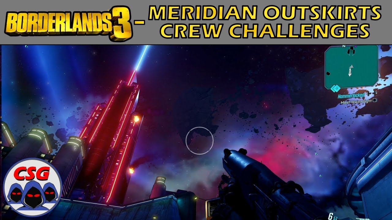 Borderland 3 Meridian Outskirts ALL Crew Challenges Locations - YouTube