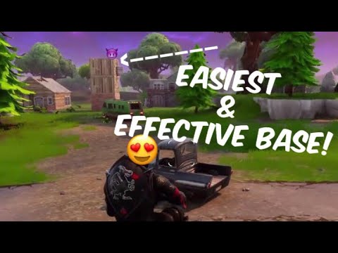 MOST BASIC BUT EFFECTIVE BASE IN FORTNITE (BATTLE ROYAL) *TUTORIAL ...