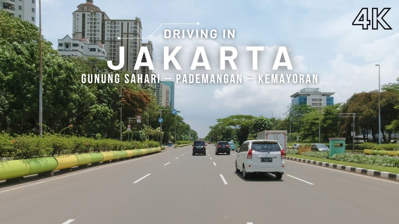 Jakarta 4K - Gunung Sahari, Pademangan, Kemayoran - Driving Downtown ...