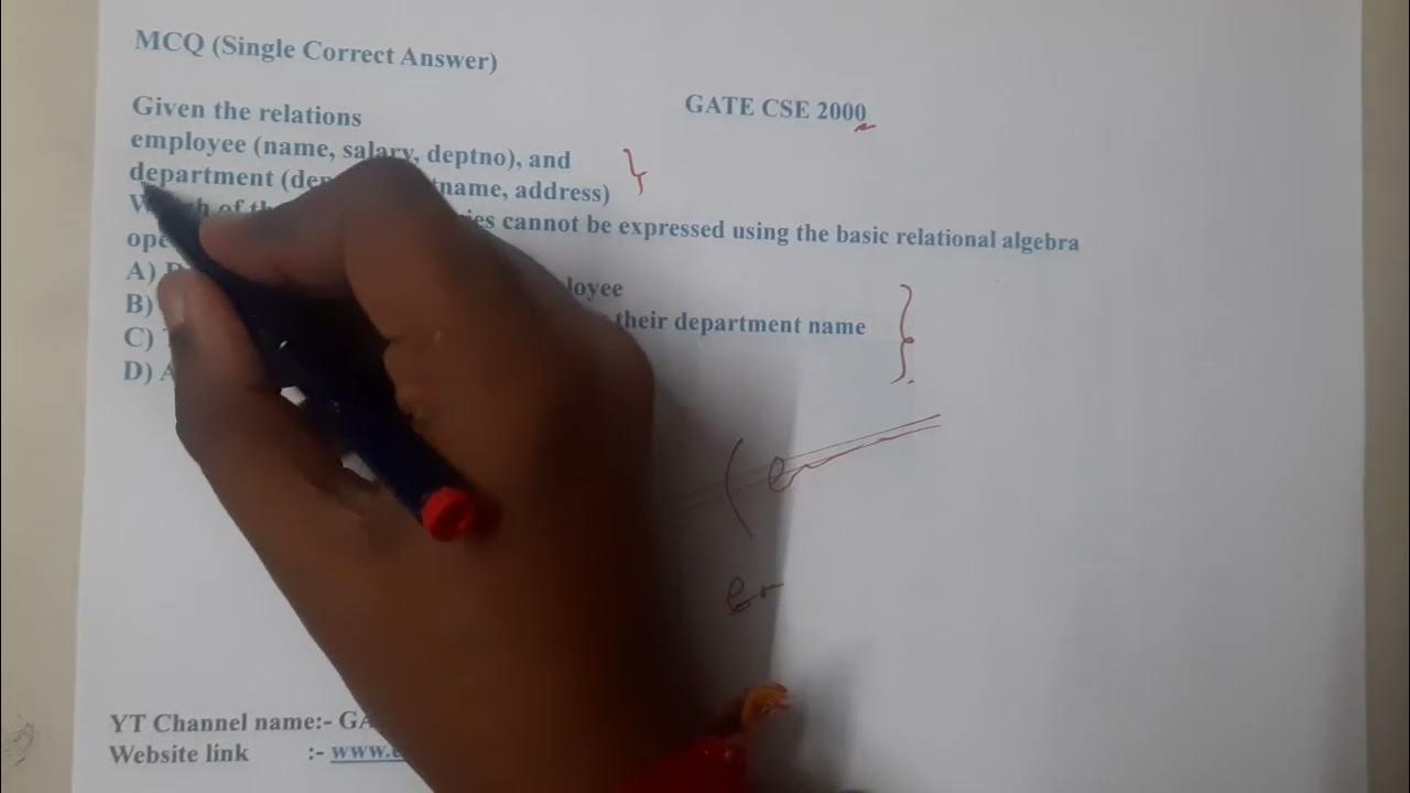 GATE CSE 2000 - YouTube