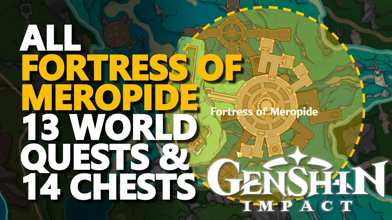 All Fortress of Meropide Quests & Chests Genshin Impact - YouTube