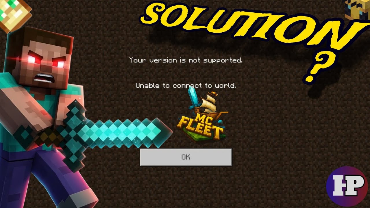 YOUR VERSION IS NOT SUPPORTED PROBLEM | Mcfleet server not connected ...
