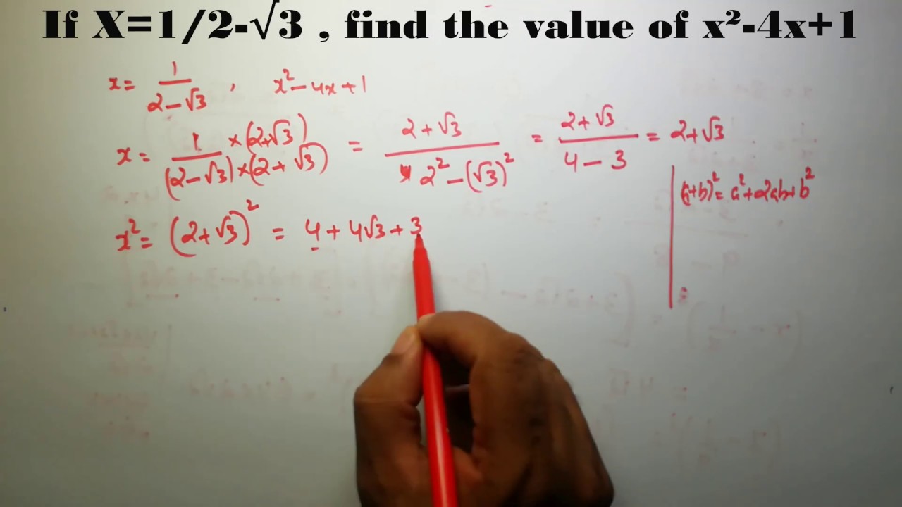 If X 1 2 3 Find The Value Of X 4x 1 In Malayalam YouTube If X 1 2 3 Find The Value Of X 4x 1 In Malayalam YouTube