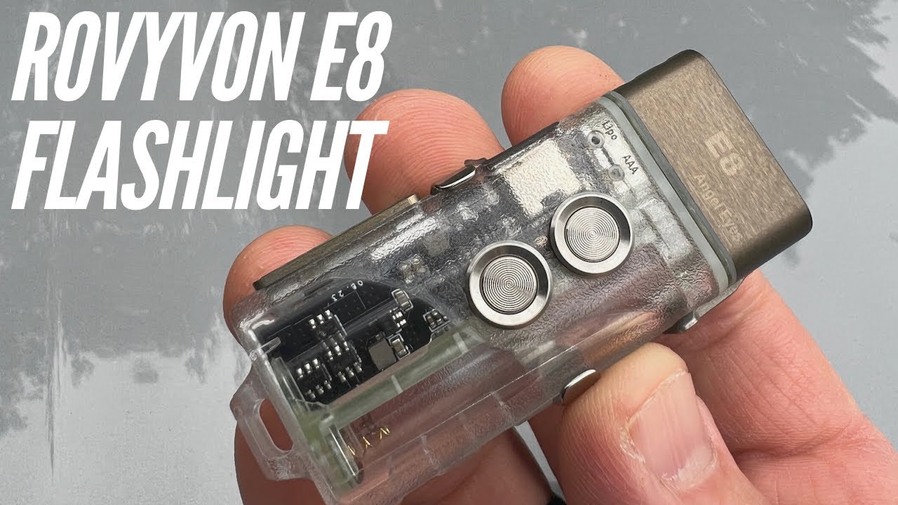 Rovyvon E8 Flashlight: Compact, TONS of Light & Options - LED, Soft ...