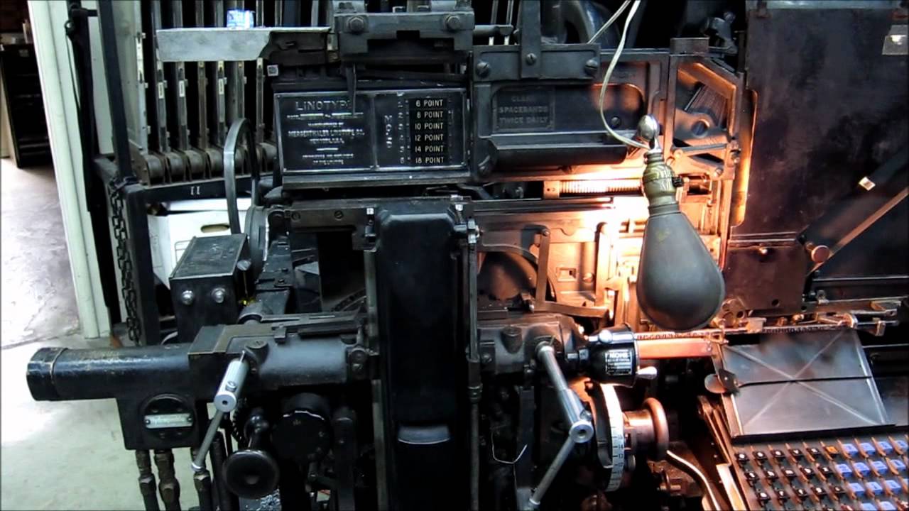 The Linotype in Action - YouTube