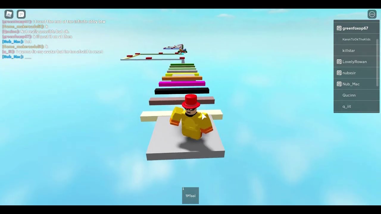 The end of TheDevKings' infinite obby - YouTube