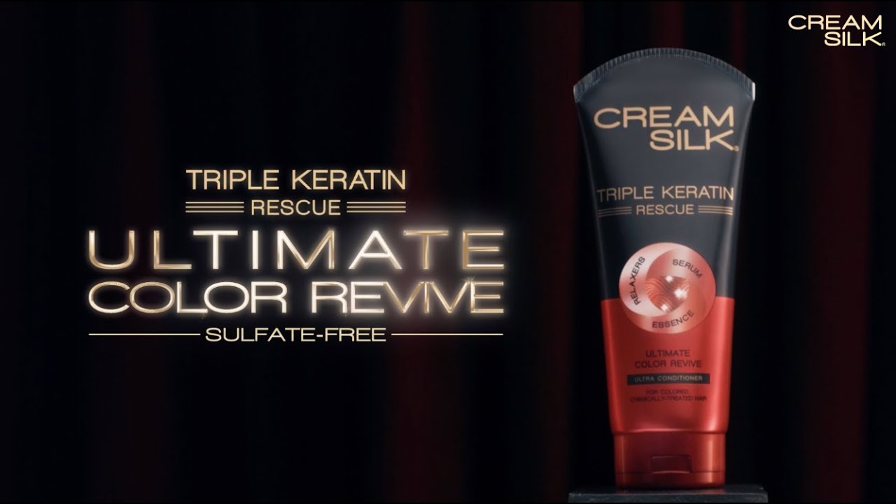 Keep colored hair vibrant with Cream Silk Triple Keratin Rescue ...