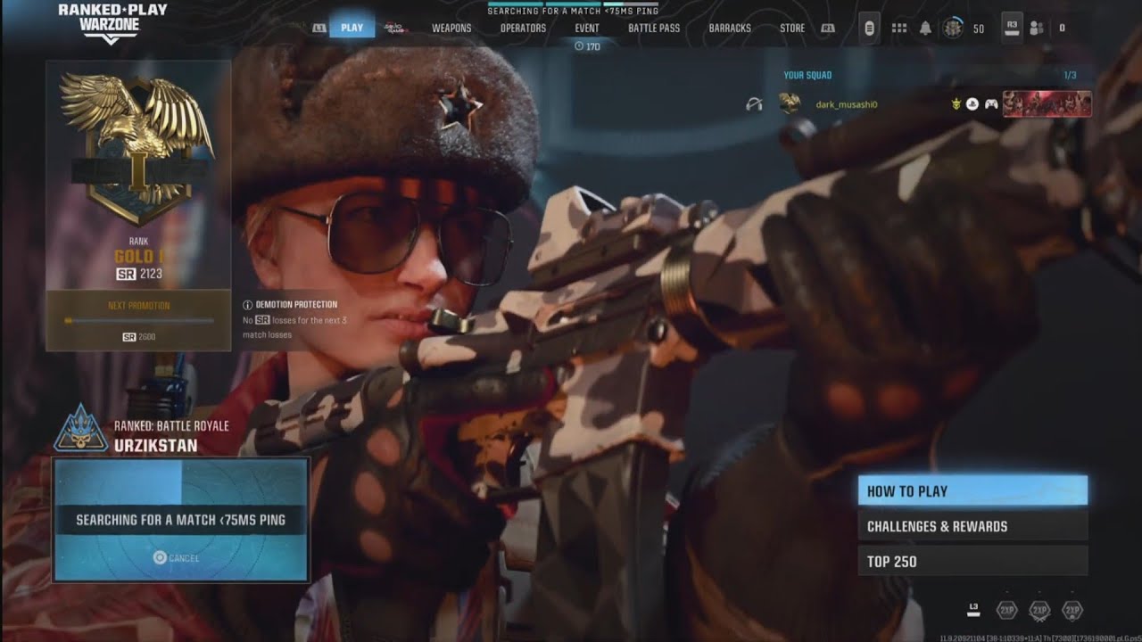 Call of Duty WZ Ranked Play with Squid Game Ops (Gold, Prestige 10 & Bailey Skin 113 Elims) Part ...