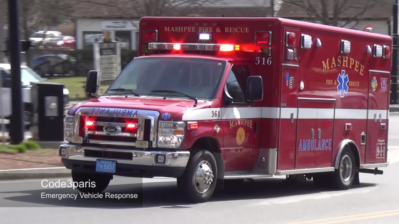 Mashpee Fire & Rescue Ambulance - YouTube