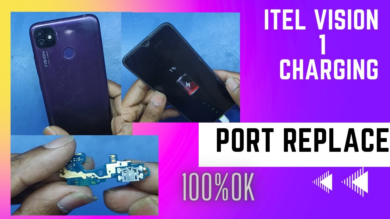 Itel Vision 1 Model L6005 Charging Port Replace 100%OK আইটেল ভীষণ ওয়ান ...