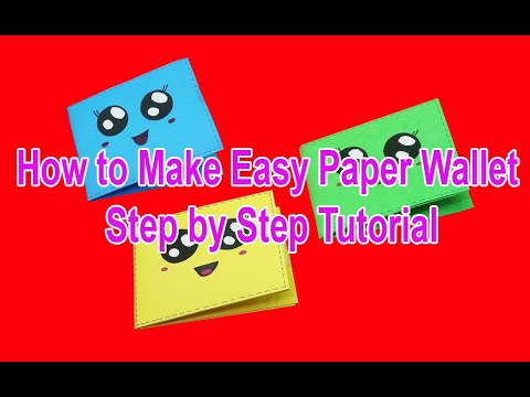 How to Make Paper Wallet (5 Minutes Craft) - YouTube