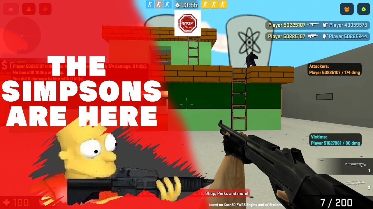 The simpsons game on cs 1.6 - YouTube