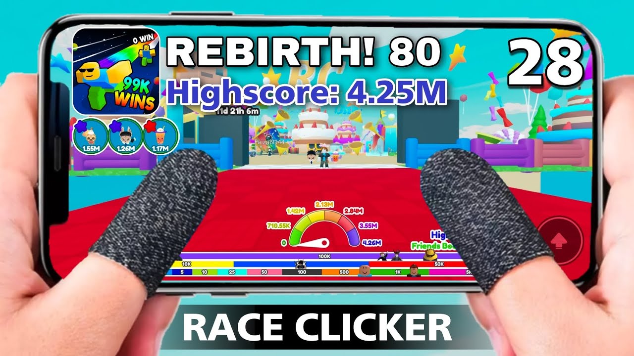BIRTHDAY EVENT | REBIRTH! 80 | Highlights: 4.25M - Race Clicker EP-28 ...