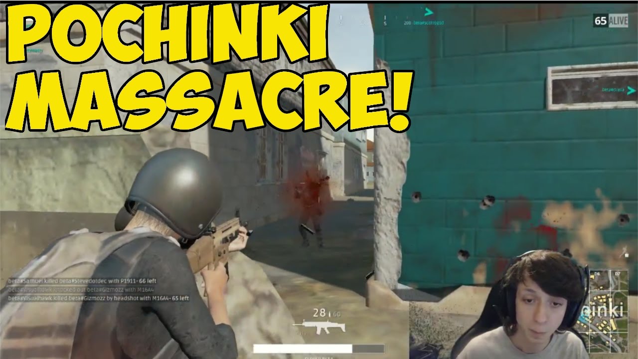 POCHINKI MASSACRE! - PLAYERUNKNOWN'S BATTLEGROUNDS SQUAD GAMEPLAY - YouTube