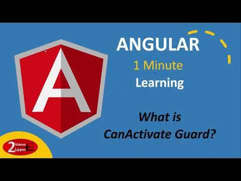 Angular 1 Minute Learning - What is CanActivate Guard - Episode 15 - YouTube