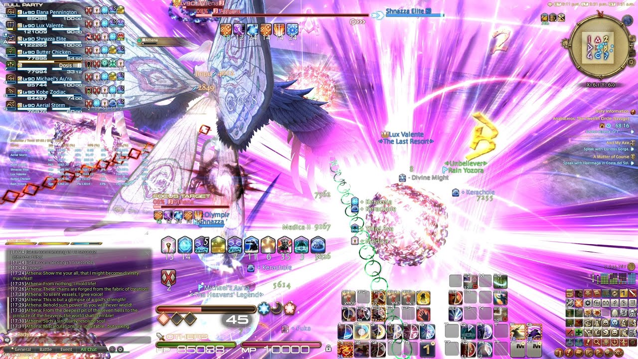 FFXIV - P12S Phase 1 / Athena (Savage) [SAM 6.4 i651] [Week 3] [My ...