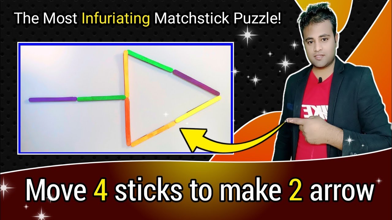 The Matchstick Puzzle That Stumped The Internet | move only 4 sticks to ...