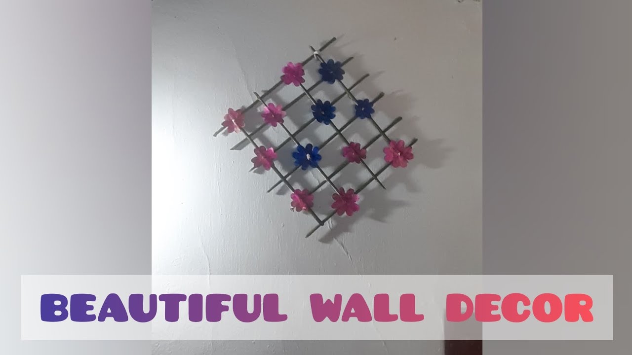 wall decor using paper ⚘🌷 - YouTube