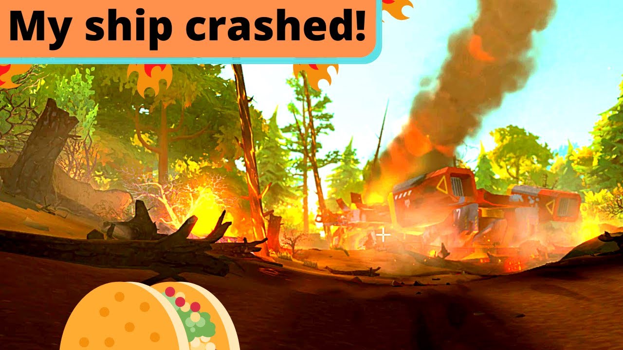 My ship crashed in scrap mechanic survival! - YouTube