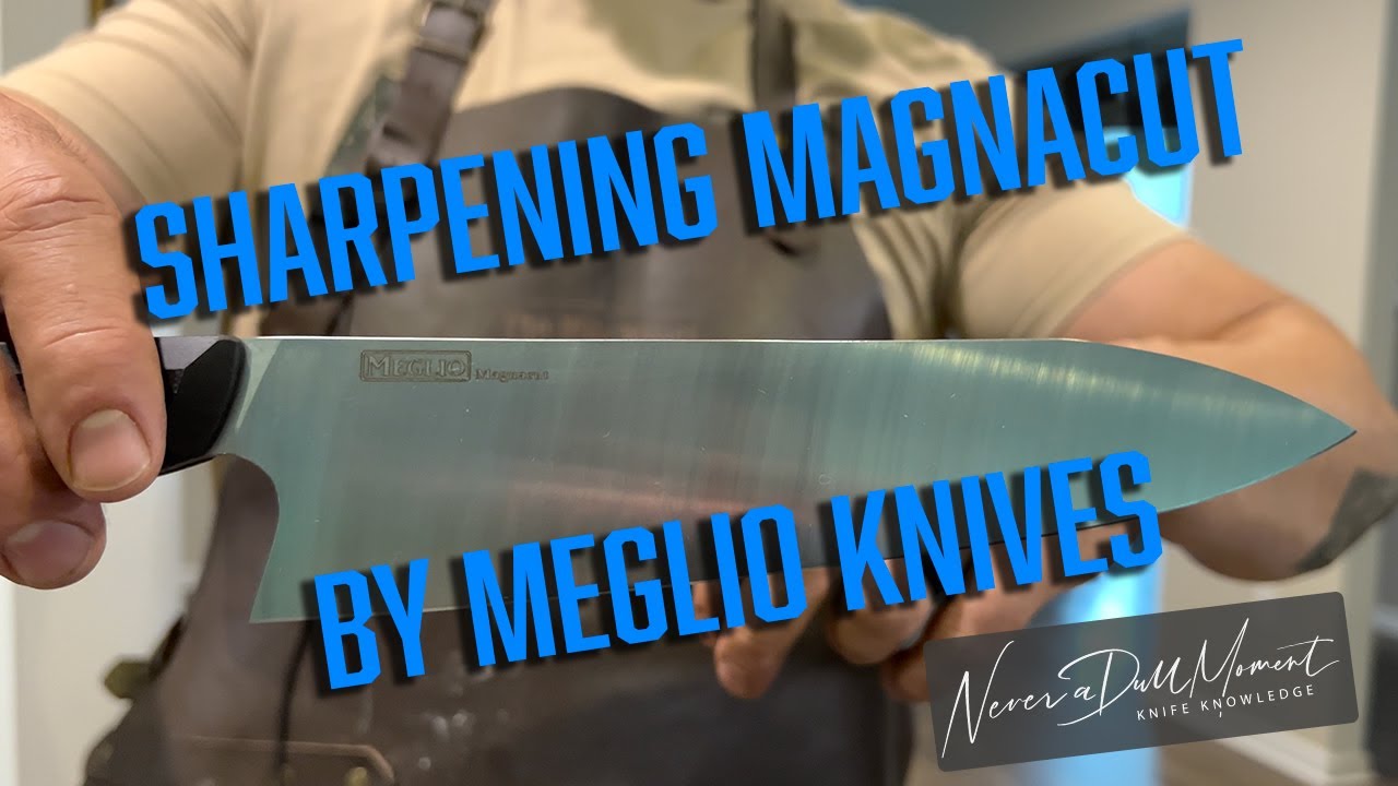 Sharpening Magnacut - amazing steel. Let's see if we can put a great ...
