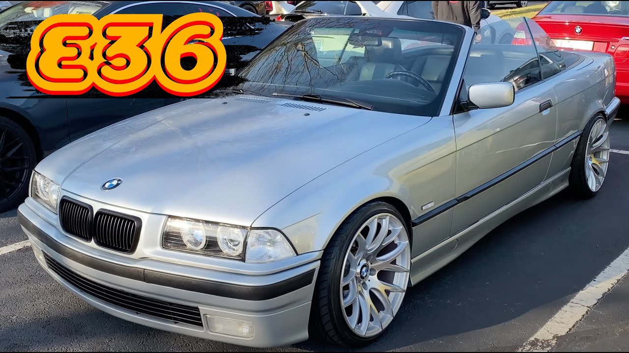 Titanium Silver E36 BMW Convertible - YouTube