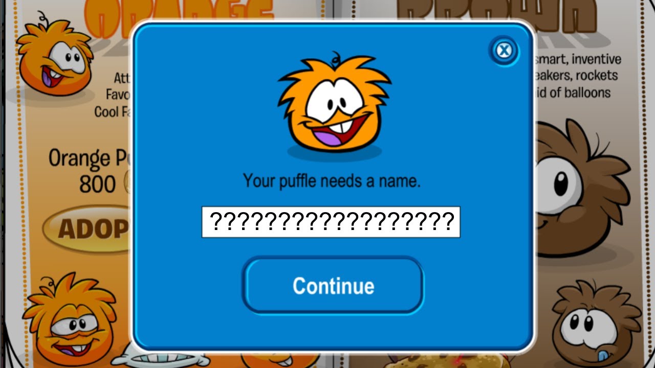 The Puffle Name that will Crash your game... (Read Desc) | Club Penguin ...