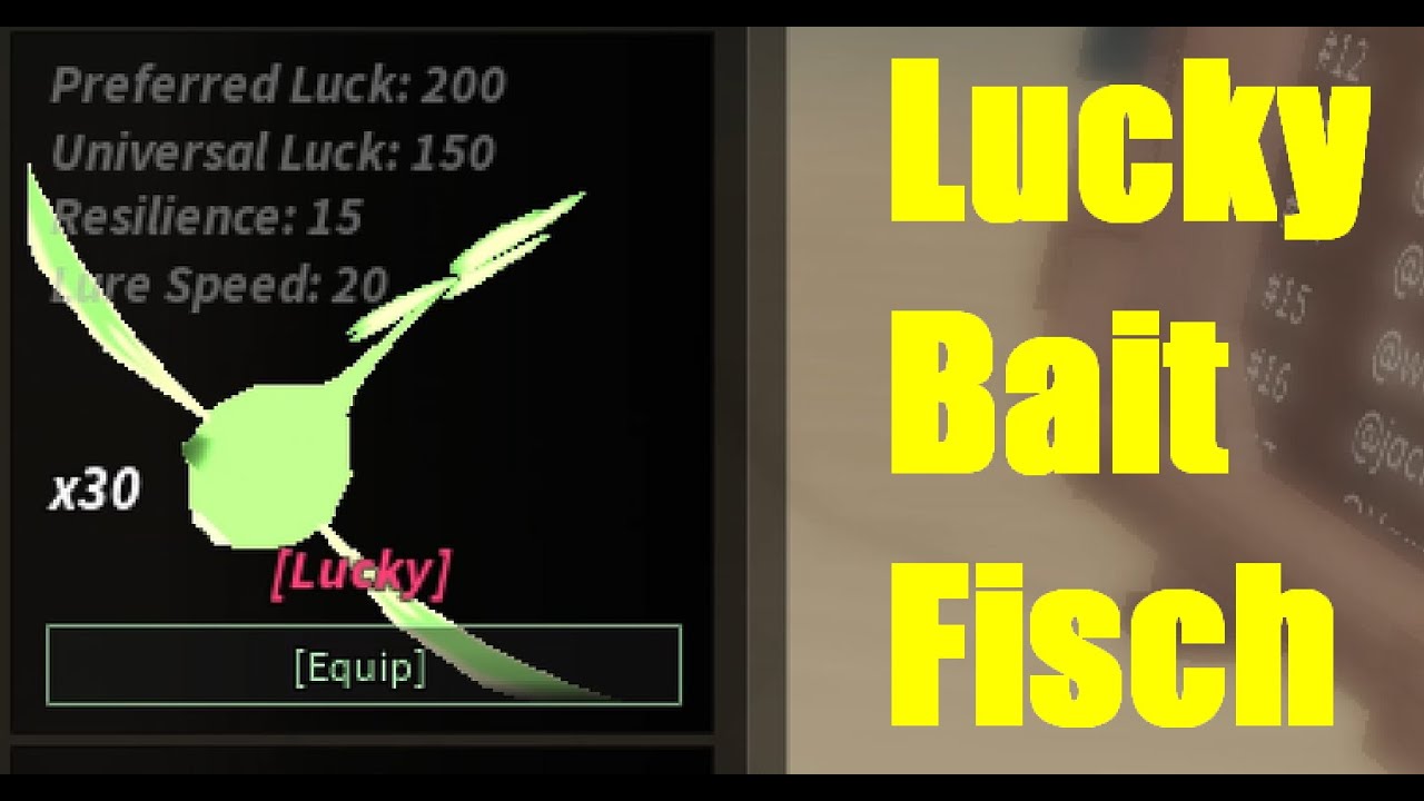 How to Get LUCKY BAIT in Fisch! (Luck Bait Fisch Guide) Roblox - YouTube