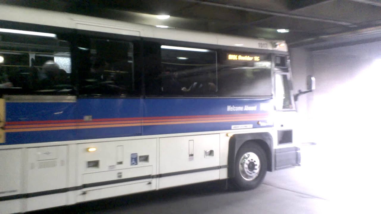 RTD MCI D4500 bus 1517 on route BMX departing market street station ...